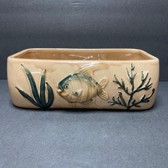 Relpo | Accents | Vintage Relpo Ceramic Fish Planter Made In Japan ...